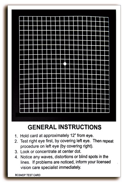 Amsler Grid Magnet Near 5 X 8 Amsler Grid Magnet Near 5 X 8