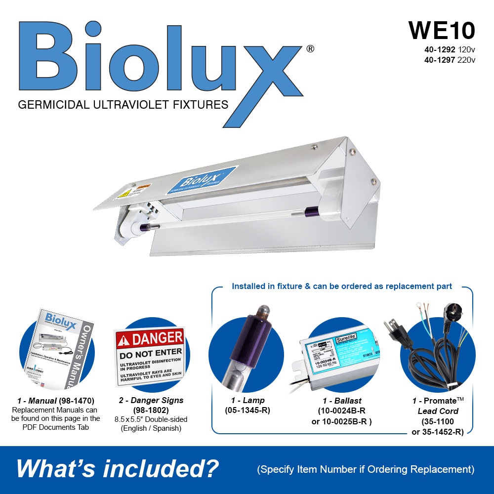 Biolux UV Air and Surface Irradiating Strip Fixtures - BuyUltraviolet