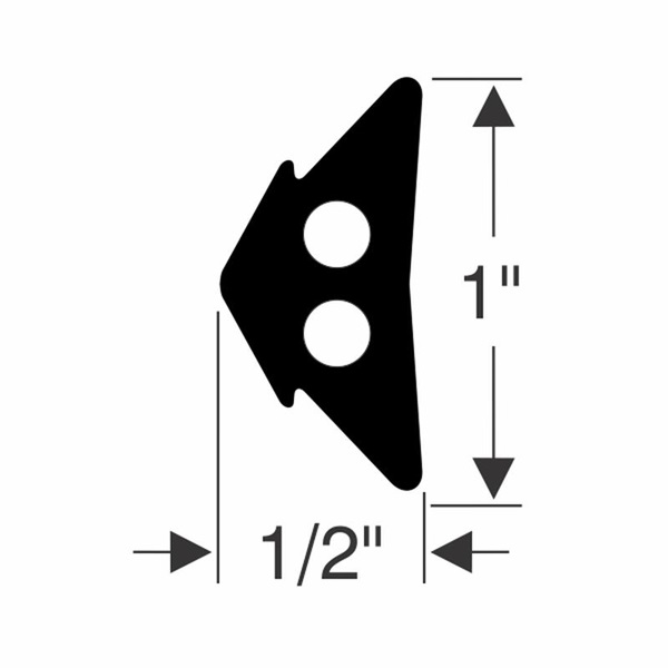 Steele Rubber Products - 1" x 1/2" Rub Rail Flexible Insert Kit ...