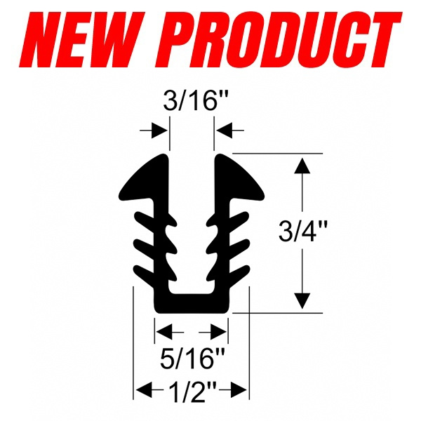 Steele Rubber Products - 3/4" U-Shaped Marine Window Channel | Steele ...