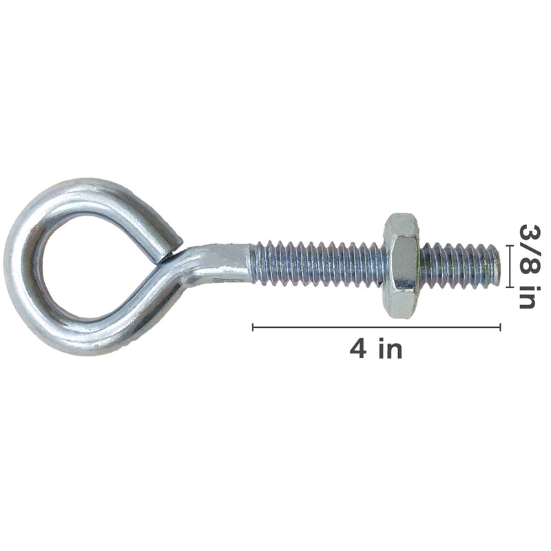 Braber Equipment - 3/8" X 4" Wire Formed Eyebolt