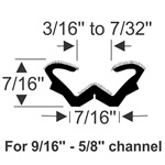 Steele Rubber Products - Sliding Window Channel