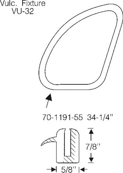 Steele Rubber Products - Quarter window weatherstrip