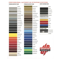 Car Pretty LLC - Single-Color Color Charts