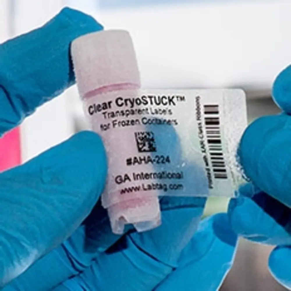 CryoSTUCK Cryogenic Labels for Frozen Vials