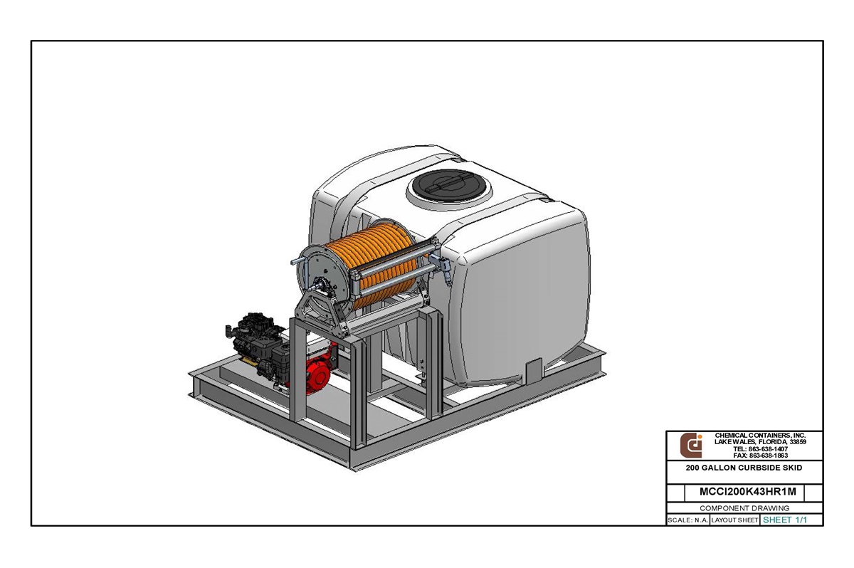 CCI - 200 Gallon PCO Sprayer Skid