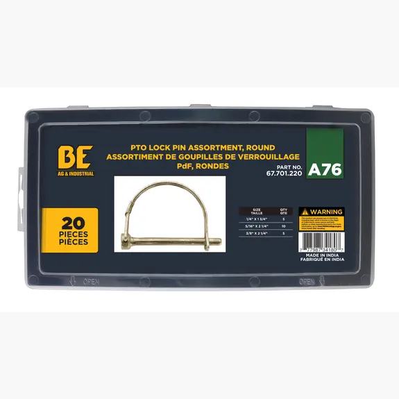 Braber Equipment - Round PTO Lock Pin Assortment Kit