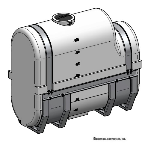 CCI - 250 Gallon X 27" Width Slimline Tank Saddle
