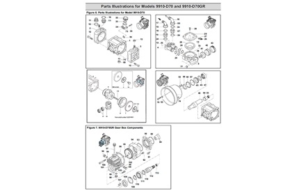 CCI - Hypro 9910-D70 Series Diaphragm Pump Parts