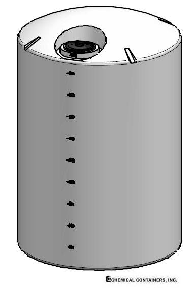 CCI - 5000 Gallon Polyethylene Vertical Storage Tank - 102" D x 152" H