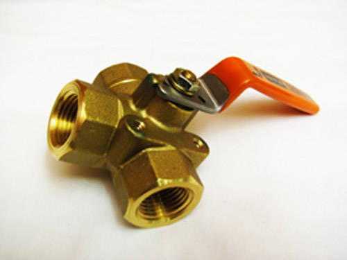 CCI - 1/2" 3-Way Brass Ball Valve