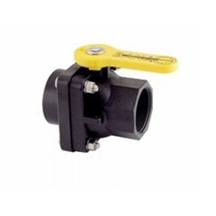 CCI - 1 1/2" Banjo Full Port Ball Valve - 4 Bolt - Polypropylene