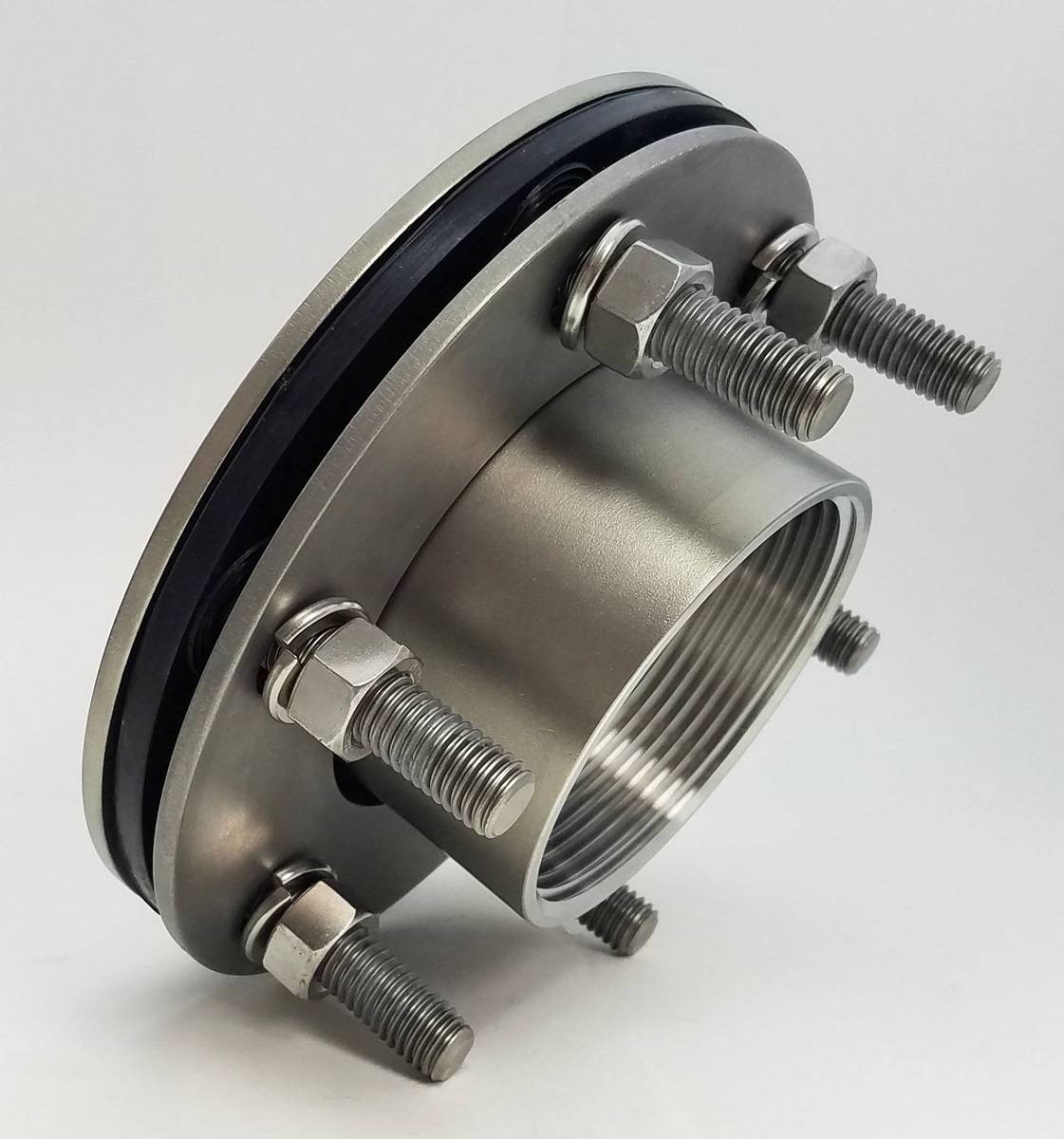 CCI - 3" Bolted Full Coupling Tank Fitting - Stainless Steel