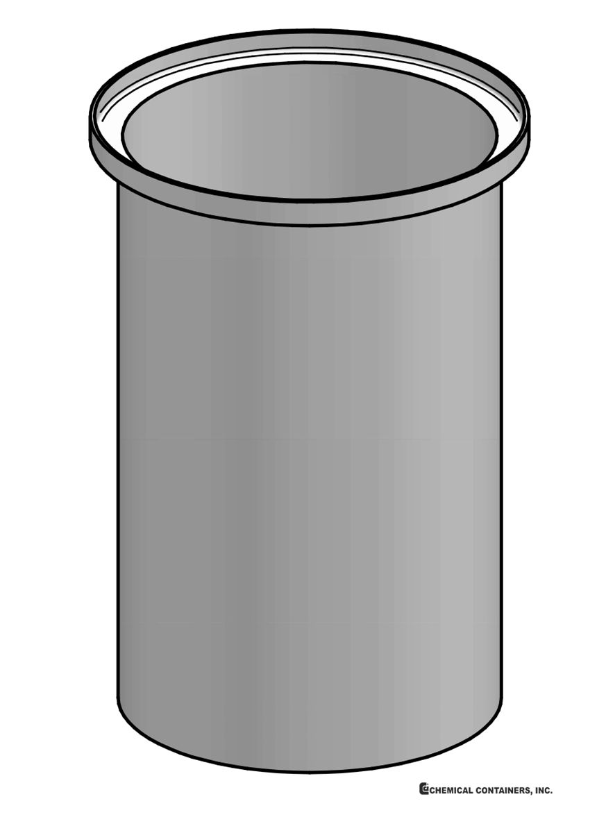 CCI - 55 Gallon Open Top Cylindrical Tank - 22" D x 36" H