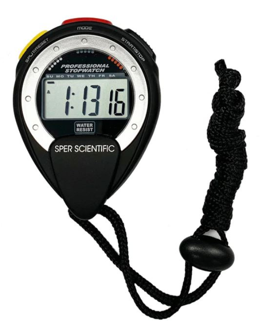 Large Display Water Resistant Stopwatch (Sper Scientific)