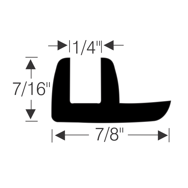 Steele Rubber Products - Window Weatherstrip 7/16" x 7/8" | Street Rod & Custom Build | Steele ...