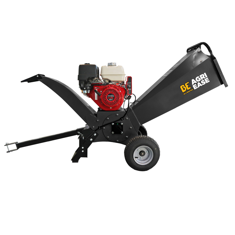 Braber Equipment - 4" Drum Electric Honda Wood Chipper Shredder