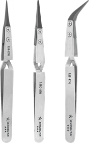 Precision Hand Tools Tweezers, Pliers and Cutters - - Reverse Action Tweezers