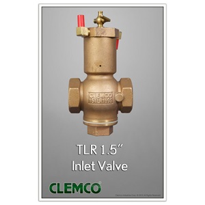 CLEMCO Inlet Valve, 1-1/2