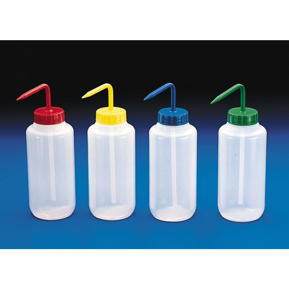 Wash Bottles, Color-Coded Wide Mouth (Bel-Art Scienceware)
