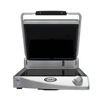 Cadco CPG-15F Jumbo Single Clamshell Grill Black Glass-Ceramic Grill ...