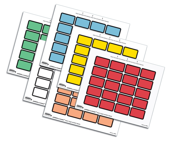 Tabbies - Exhibits-U-Create Blank Label Packs