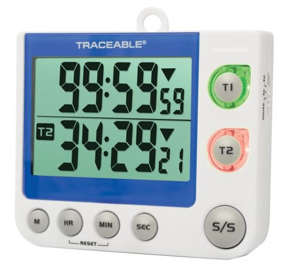 Traceable® Flashing LED Big-Digit Dual Channel Timer