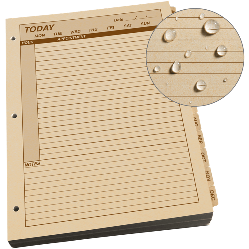 Rite in the Rain All Weather Daily Planner Refills, 8.5 x 11, No. 9260W-MX