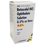 Betaxolol Drop 0.5%, 5mL - Glaucoma Agents - Ophthalmic Pharmaceuticals