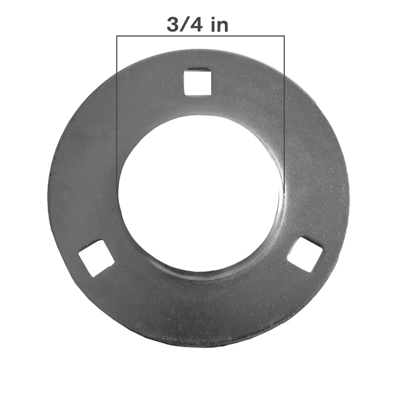 Braber Equipment - Stamped Steel 3 Bolt Flange