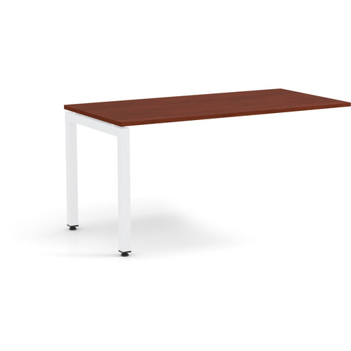 Elements Desk Return 24" X 36" - Cherry with White Legs