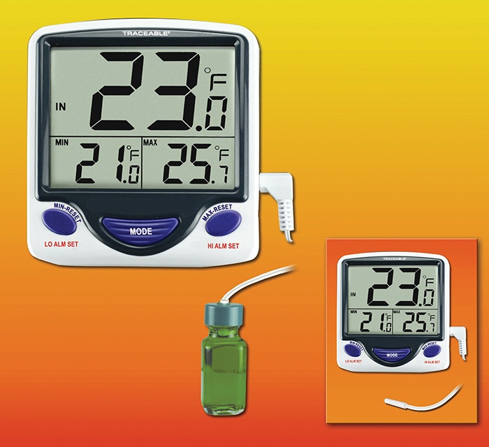 Traceable® Jumbo Refrigerator-Freezer Thermometer (Traceable)