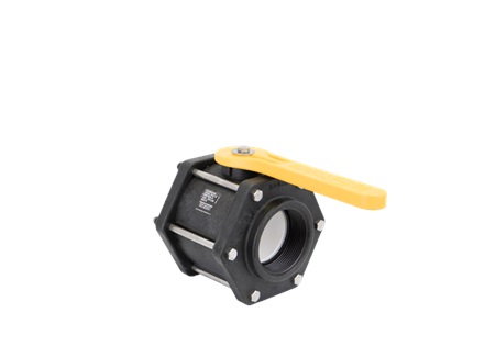 CCI - 3" Banjo Full Port Ball Valve - 6 Bolt - Polypropylene