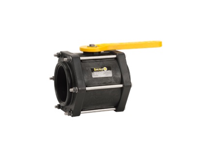 CCI - 4" Banjo Ball Valve | V400 | Standard Port | 6 Bolt | Polypropylene