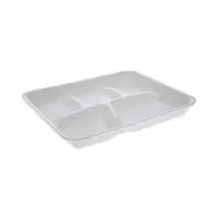 Pactive Evergreen PCTYTH10500SGBX Foam School Trays, 5-Compartment, 8. ...