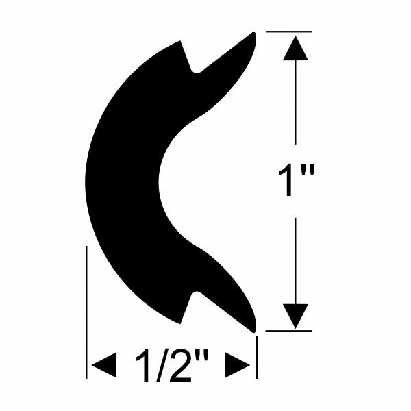 Steele Rubber Products - Marine 1" x 1/2" Rub Rail Flexible Insert Kit ...
