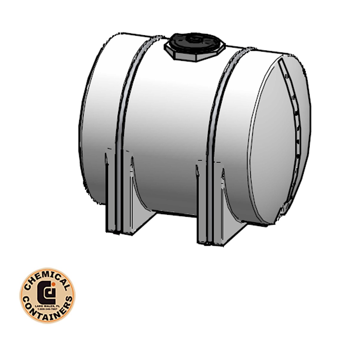CCI - 925 Gallon Horizontal Leg Tank | 80" L x 62" D x 65" H