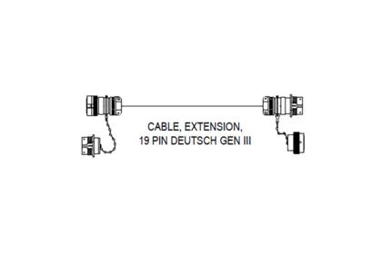 Raven 115-7300-078 24' Cable Extension, Gen 3, 19 Pin Deutsch