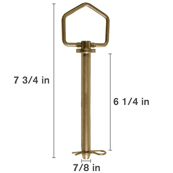 Braber Equipment - Swivel-Handle Forged Hitch Pin with Clip