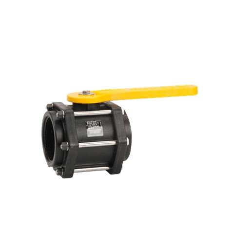 CCI - 3" Banjo Standard Port Ball Valve - 6 Bolt - Polypropylene