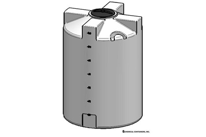 CCI - 130 Gallon Polyethylene Vertical Storage Tank - 32" D x 46" H
