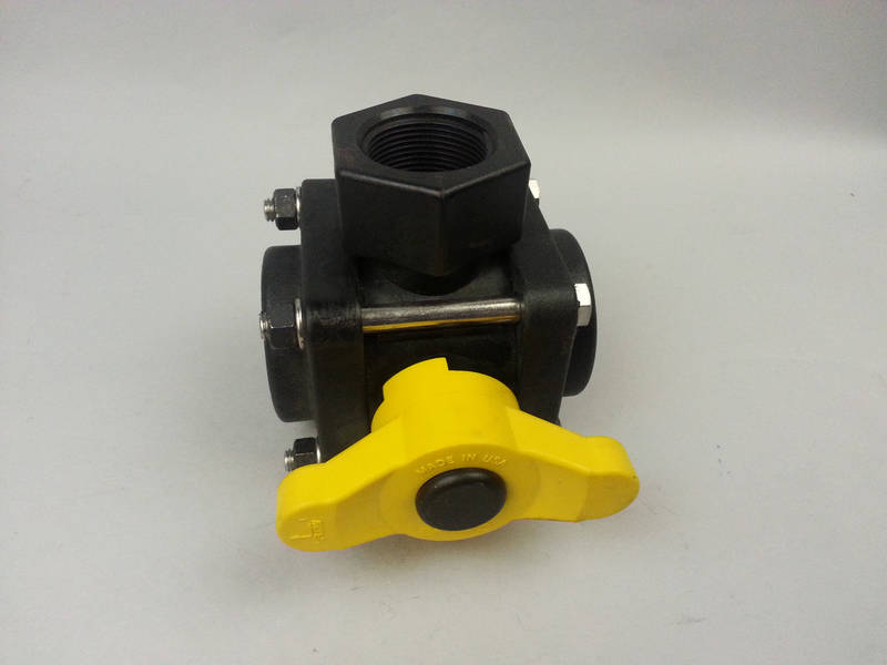 CCI - 1 1/4" Banjo 3 Way Ball Valve - Side Load - Polypropylene