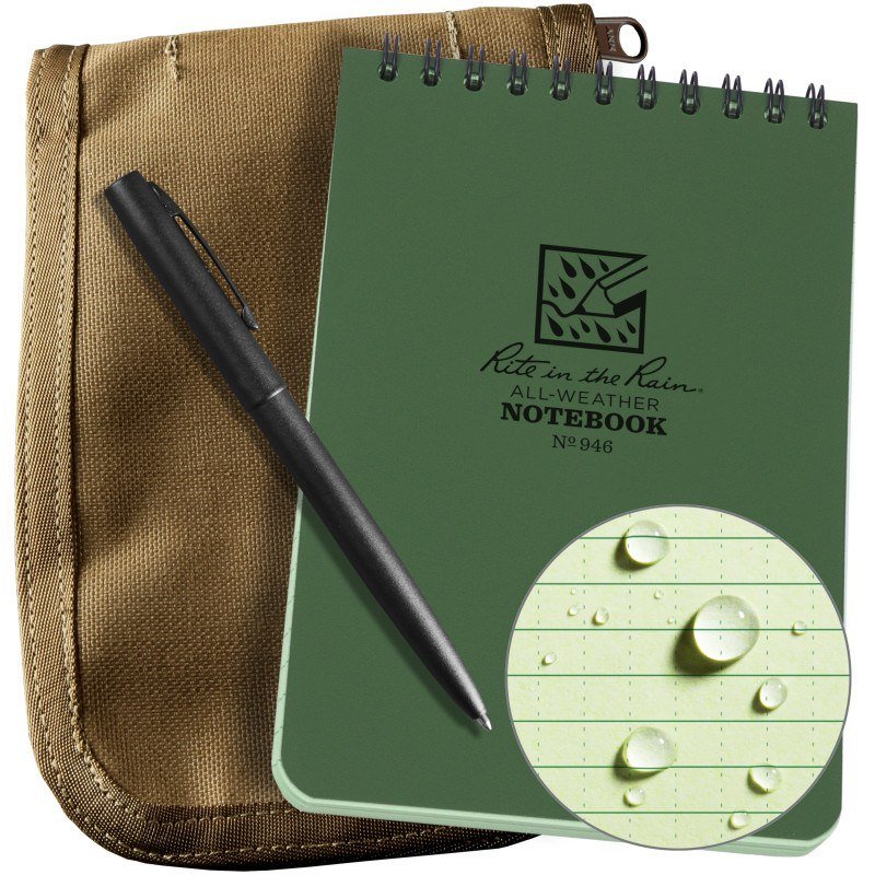 Rite in the Rain Top Spiral 4x6 Notebook Kit, No. 946T-KIT