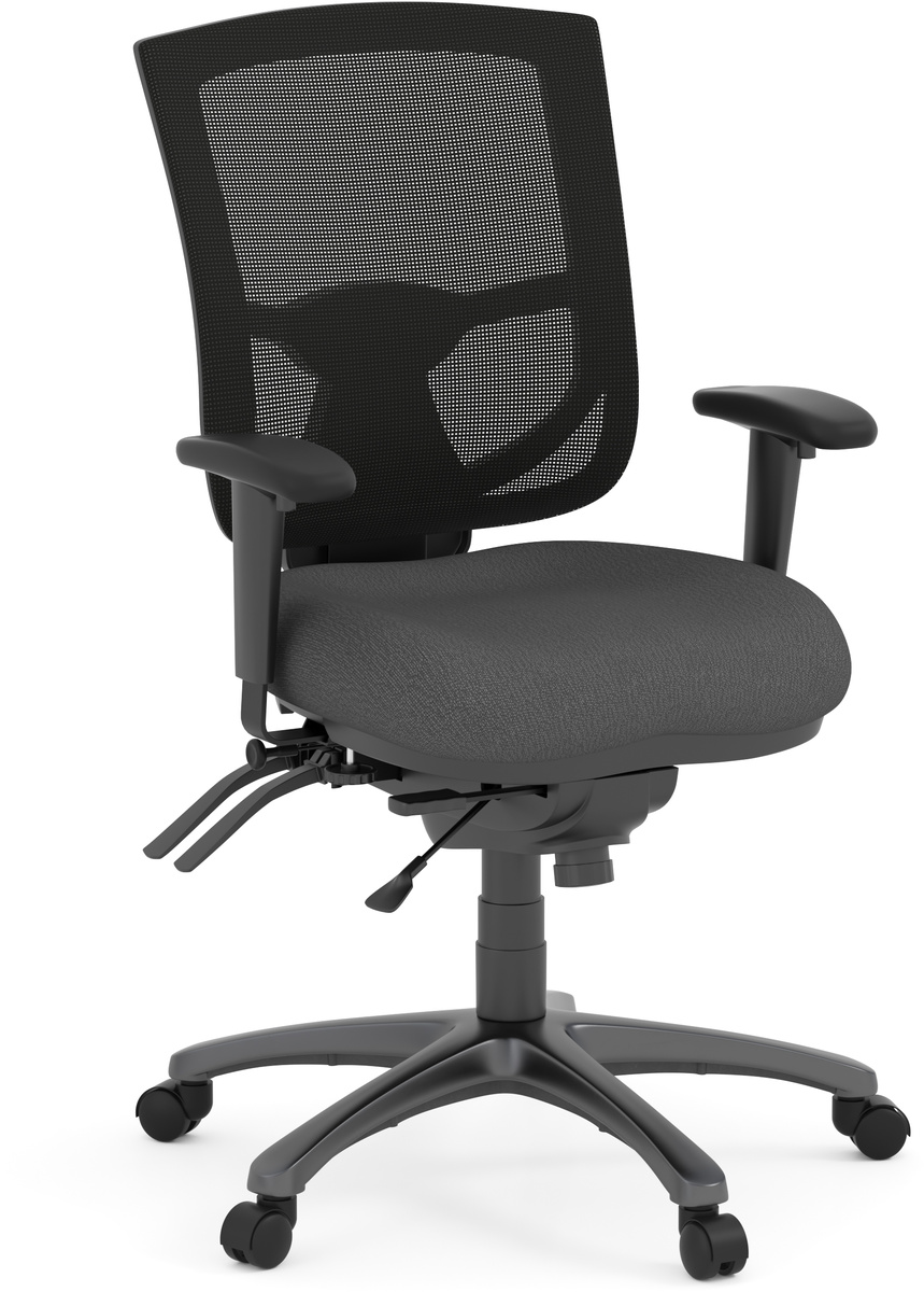 Source Office Furniture - CoolMesh Pro Executive Mid Back Chair - Grey ...
