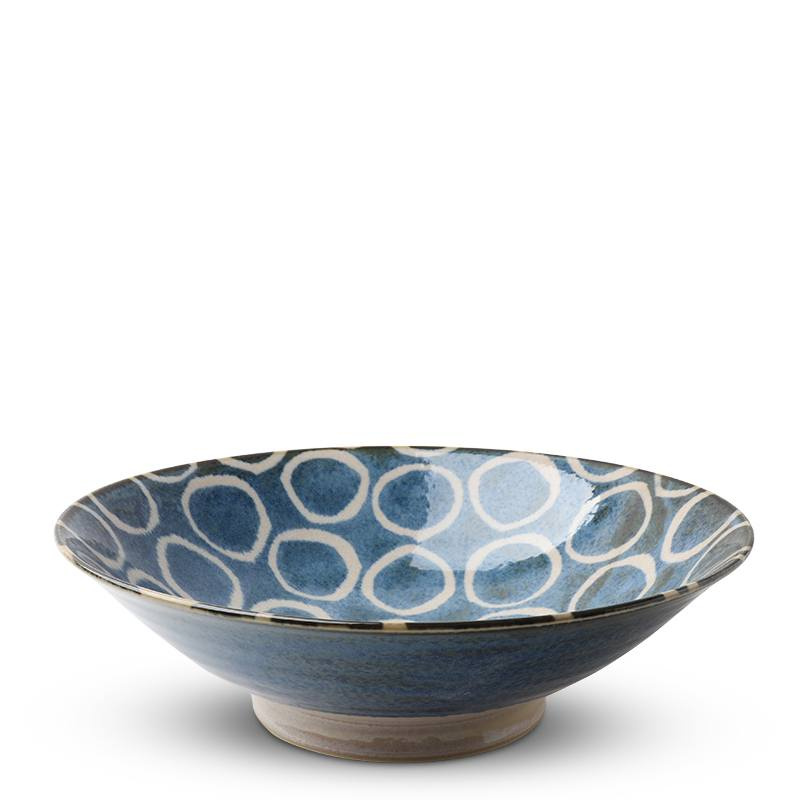 Rustic blue and brown tableware collection made in Japan available at Miya.