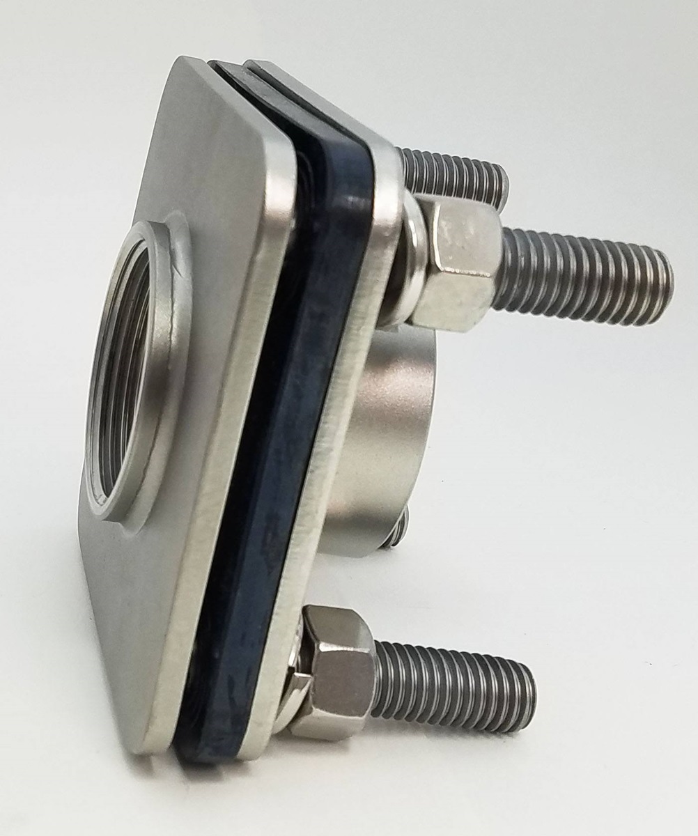 CCI - 1 1/2" Bolted Full Coupling Tank Fitting - Stainless Steel