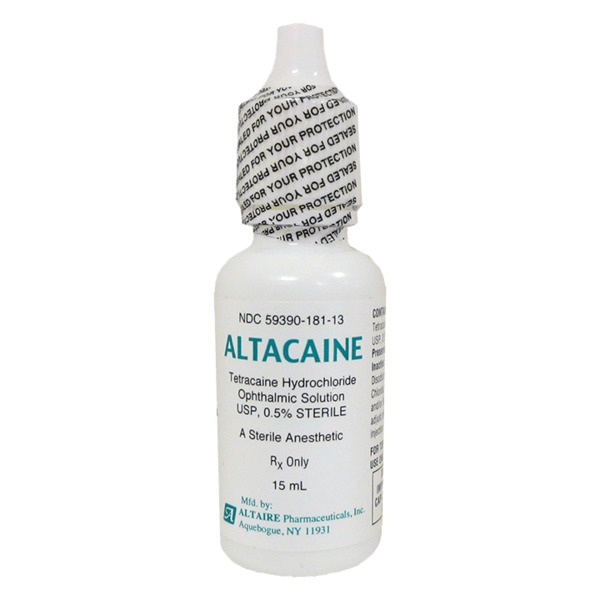 Tetracaine Drops 0.5% - Ophthalmic Anesthetics