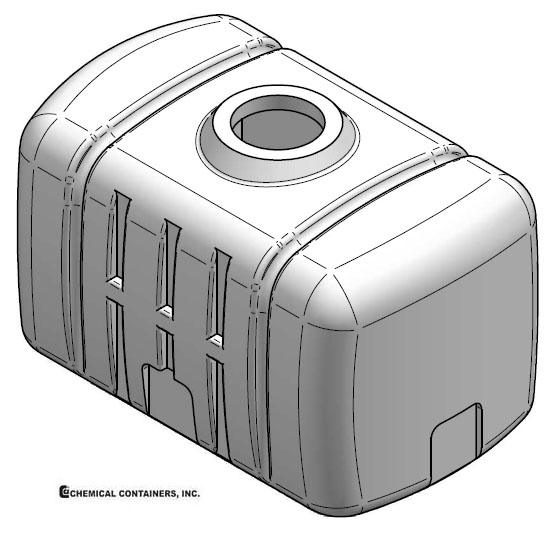 CCI - 100 Gallon Transport Tank - 29" H x 27" W x 43" L