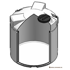 CCI - 1000 Gallon XLPE Double Wall Storage Tank - 77" D X 79" H