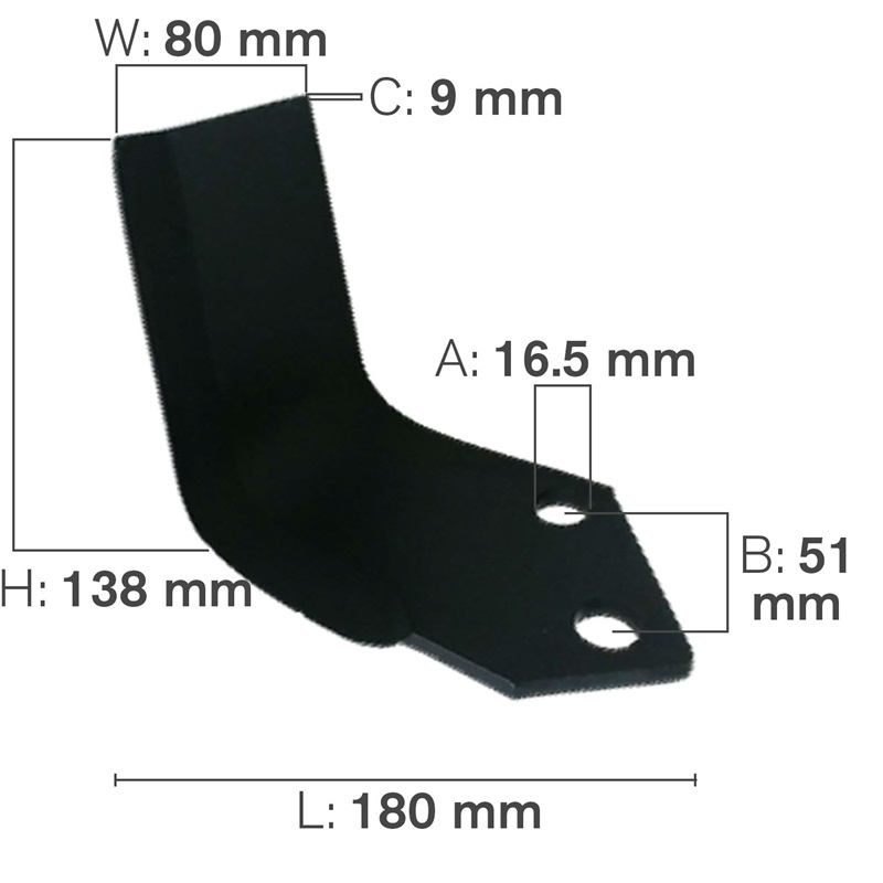 Braber Equipment - L Shaped Tillage Blade